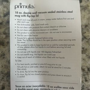 Primula | Dining | Nwt Primula 8 Oz Double Wall Vacuum Sealed Stainless ...